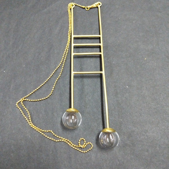 GOLD LADDER NECKLACE – spinifexcollections