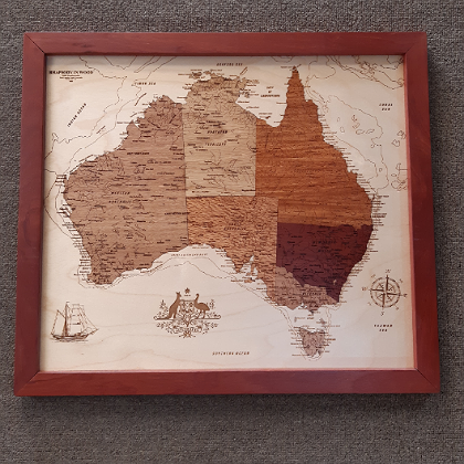 TIMBER AUSTRALIAN MAP – spinifexcollections